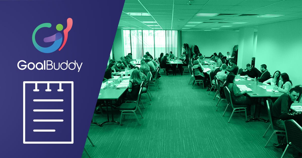 Talking about “Why Goals?” before you start with any one of them ...